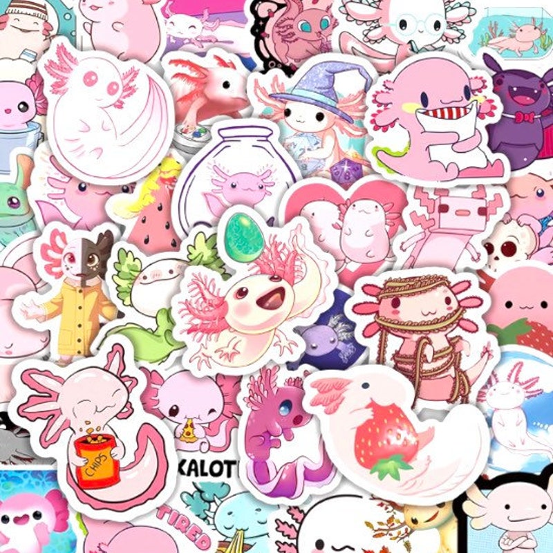Axolotl Sticker - Etsy