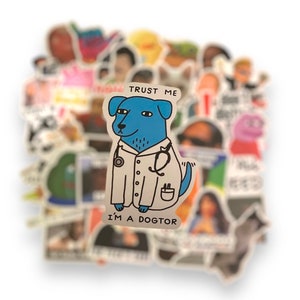 100 Meme Sticker Pack With 100 or 50 High-quality Funny Meme Stickers ...