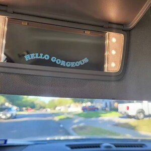 Hello Gorgeous Mirror Sticker | Motivational Quotes | Removable Mirror ...