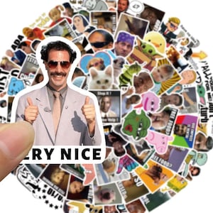 100 Meme Sticker Pack With 100 or 50 High Quality Funny Meme Stickers ...