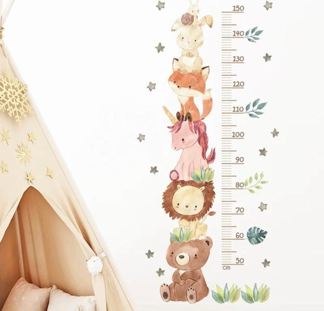 Jungle Tape Measure Wall Sticker Set Wall Sticker for Children's Room ...