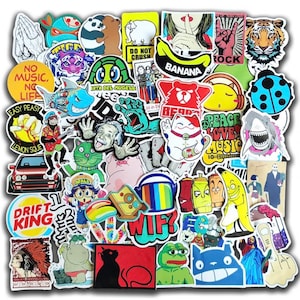 50 Skateboard Sticker Pack With 100 or 50 Street Stickers in Graffiti ...