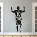 Messi Vinyl Art Removable Wall Sticker Football Soccer Player Room ...