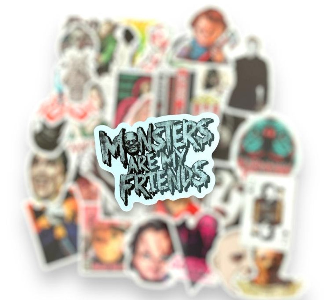 10-50 Horror Sticker Pack With High Quality Mixed Classic Scary ...