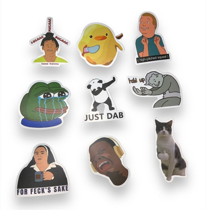 100 Meme Sticker Pack With 100 or 50 High-quality Funny Meme - Etsy