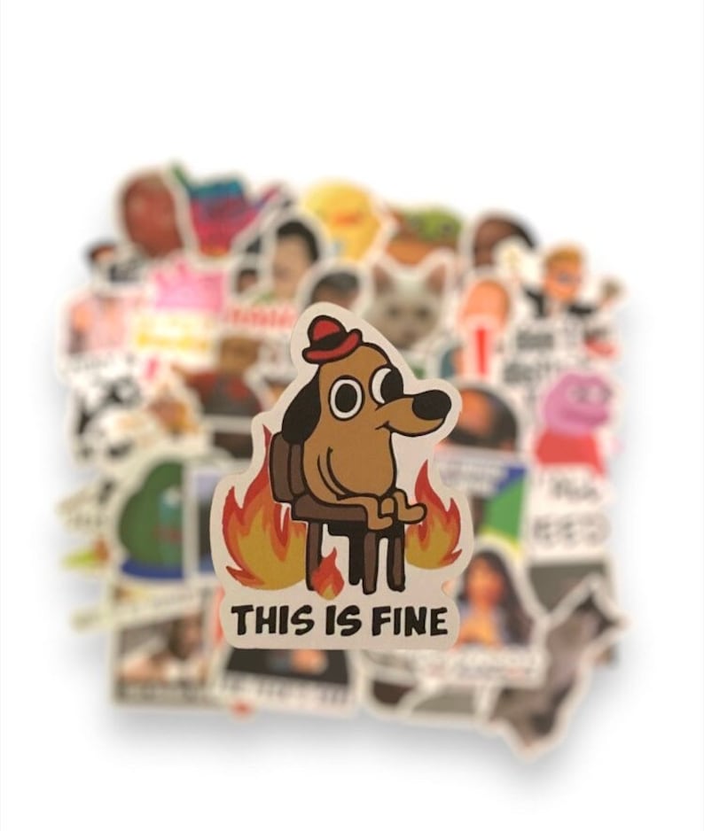 100 Meme Sticker Pack With 100 or 50 High-quality Funny Meme - Etsy