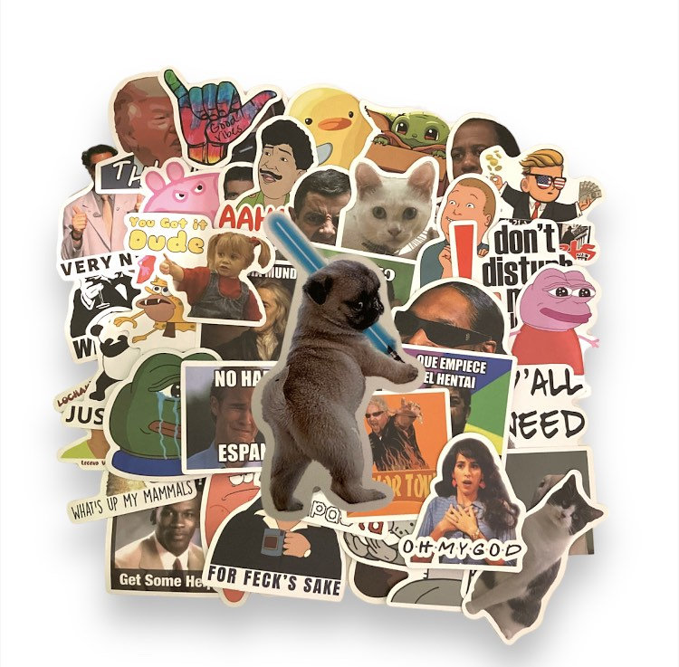 100 Meme Sticker Pack mit 100 oder 50 hochwertigen Lustigen Meme ...