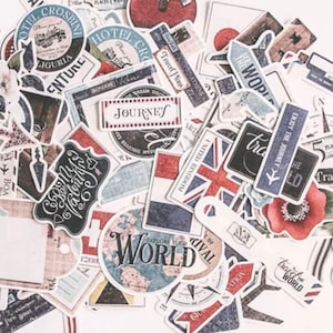 90pcs Travel Sticker Pack, Perfect for Luggage Scrapbooking, Vintage ...