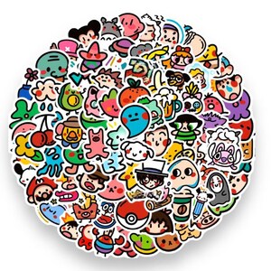 90 Cool Cartoon Sticker Pack, High Quality Cute Mixed Stickers Set for ...