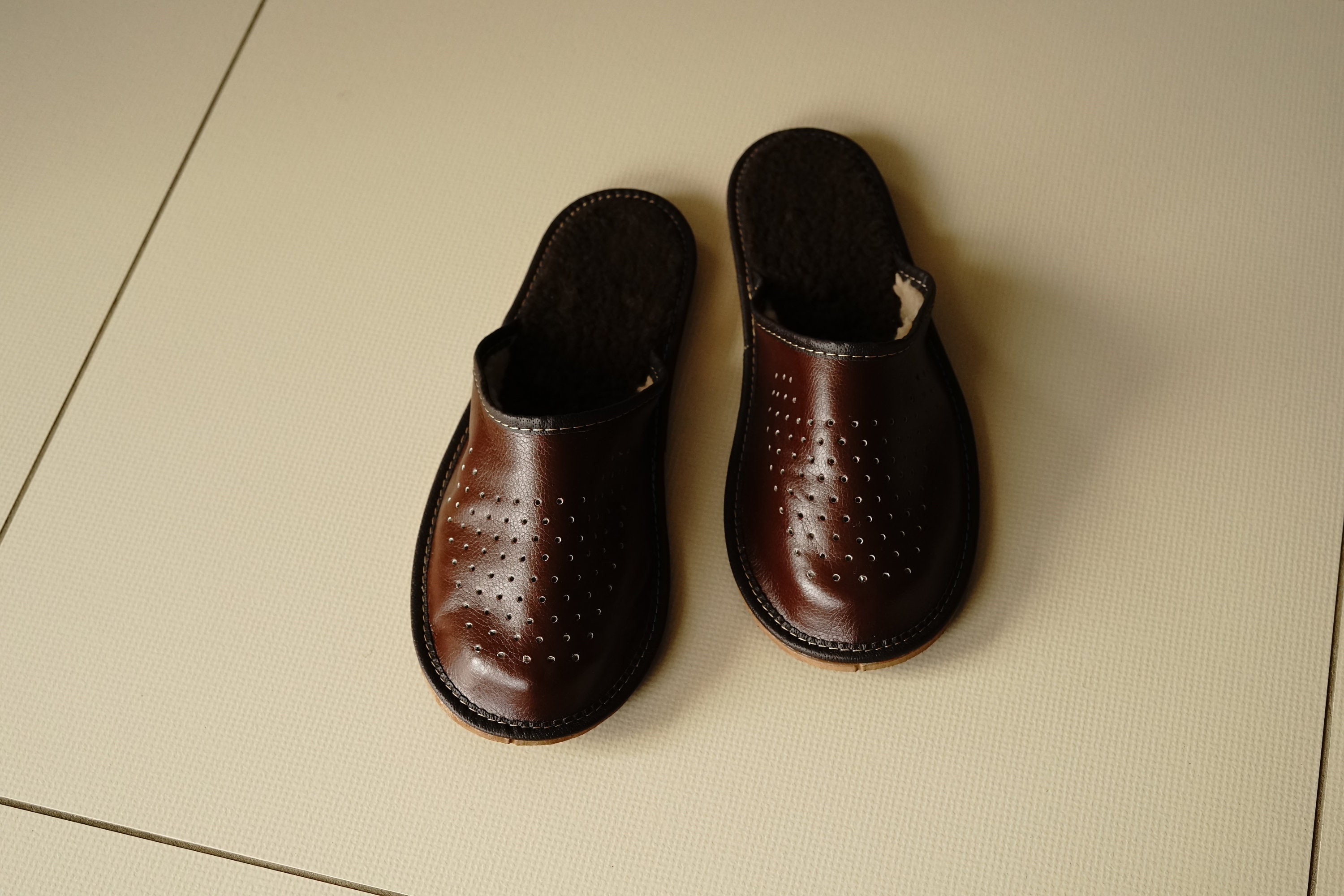 Men's Sheepskin Slipperscomfy Indoor Outdoor Shoeswinter Slippers ...
