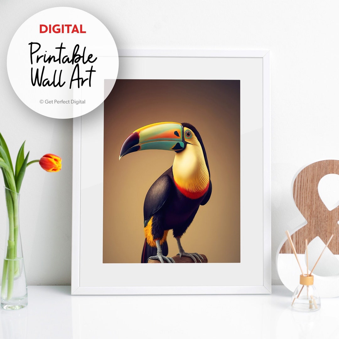 Toucan Printable Wall Decor Poster, Toucan Printable Wall Art, Home ...