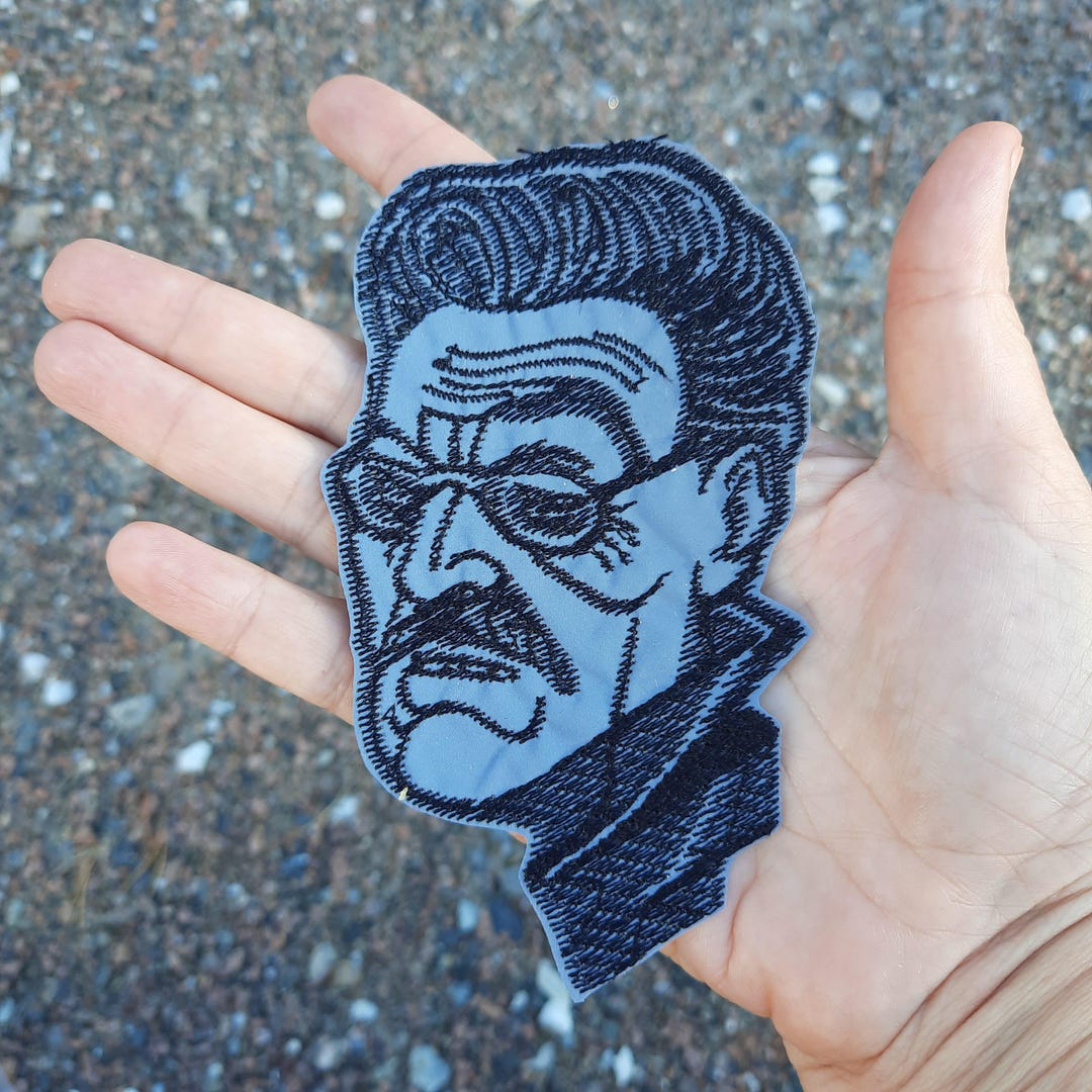 Evil Doctor Man With Glasses Reflective Iron-on Embroidered Patch ...