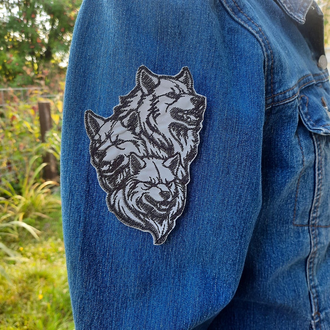 Cerberus the Mythical Three-headed Dog Reflective Embroidered Patch ...