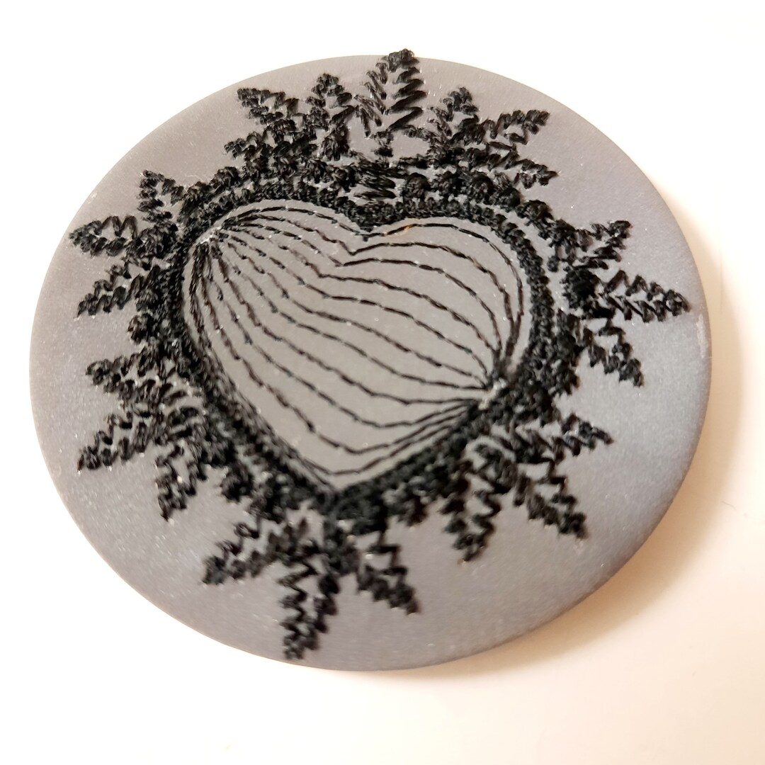 Sacred Heart Pinback Button Pedestrian Safety Reflector - Etsy