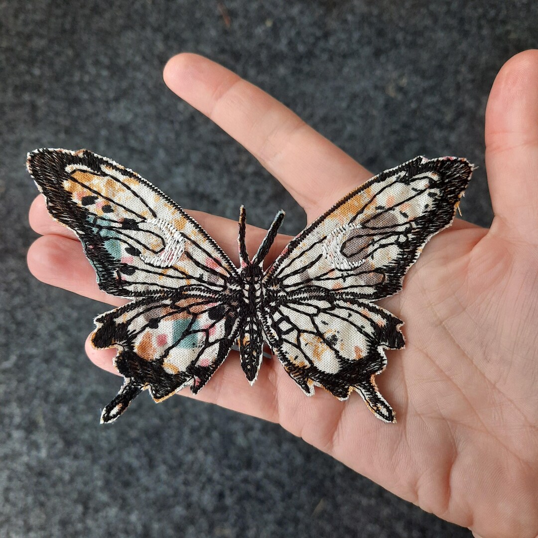 Moth Butterfly Sew on Embroidered Patch Applique - Etsy