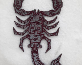 Handmade / Hand Embroidered off White & Black Felt Patch - Traditional ...