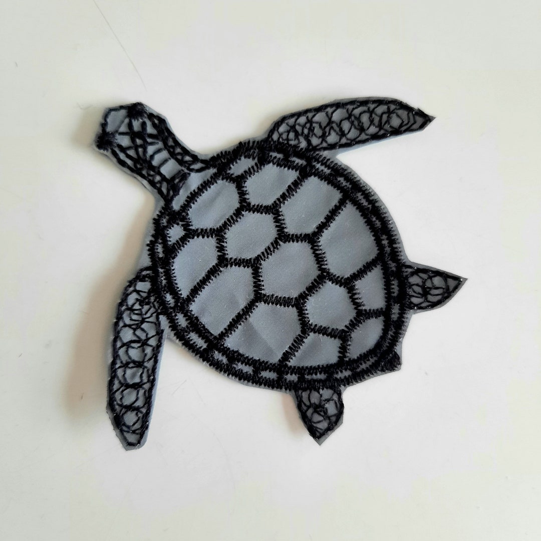 Sea Turtle Safety Reflector Embroidered Patch Iron-on - Etsy