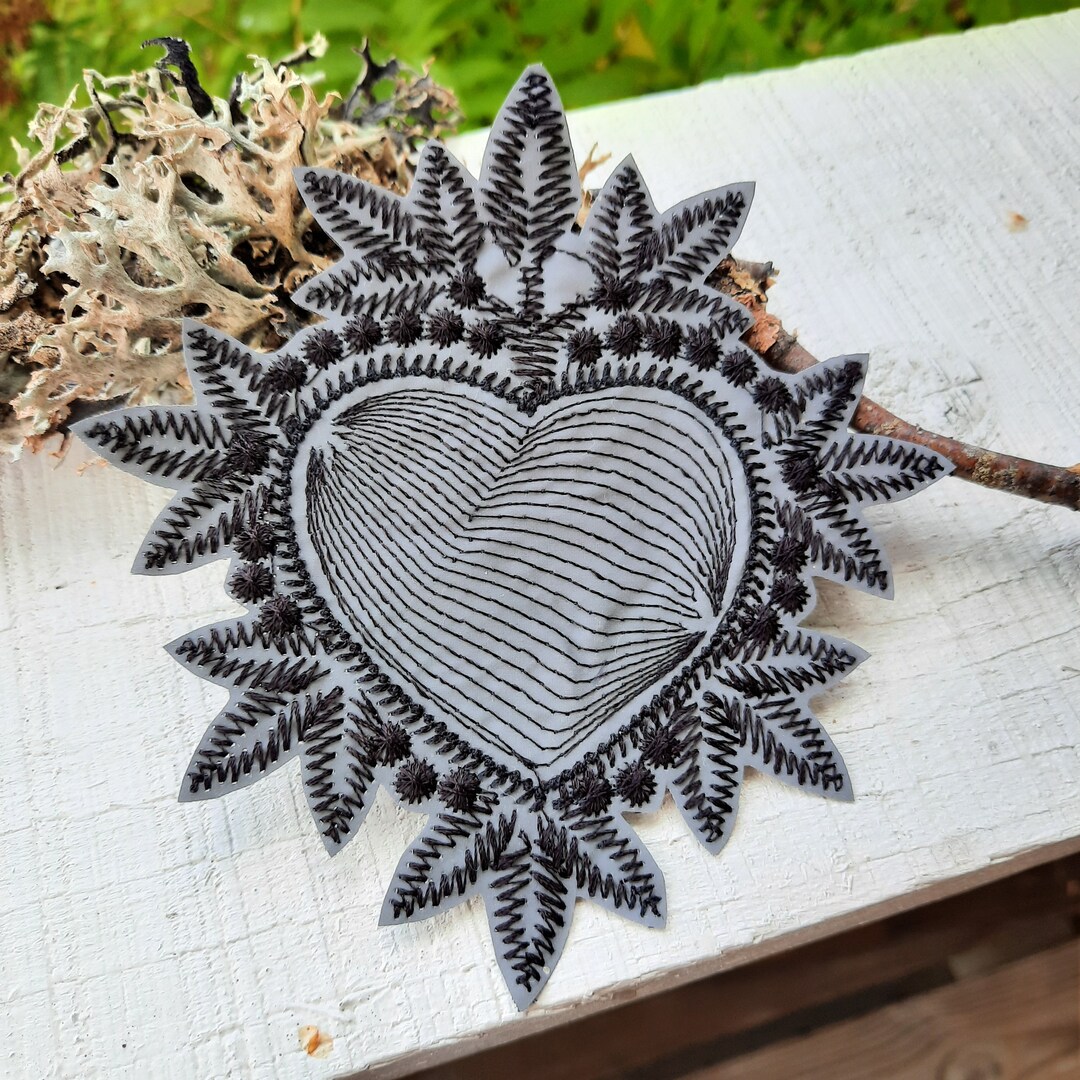 Milagro Sacred Heart Embroidered Patch Iron On - Etsy