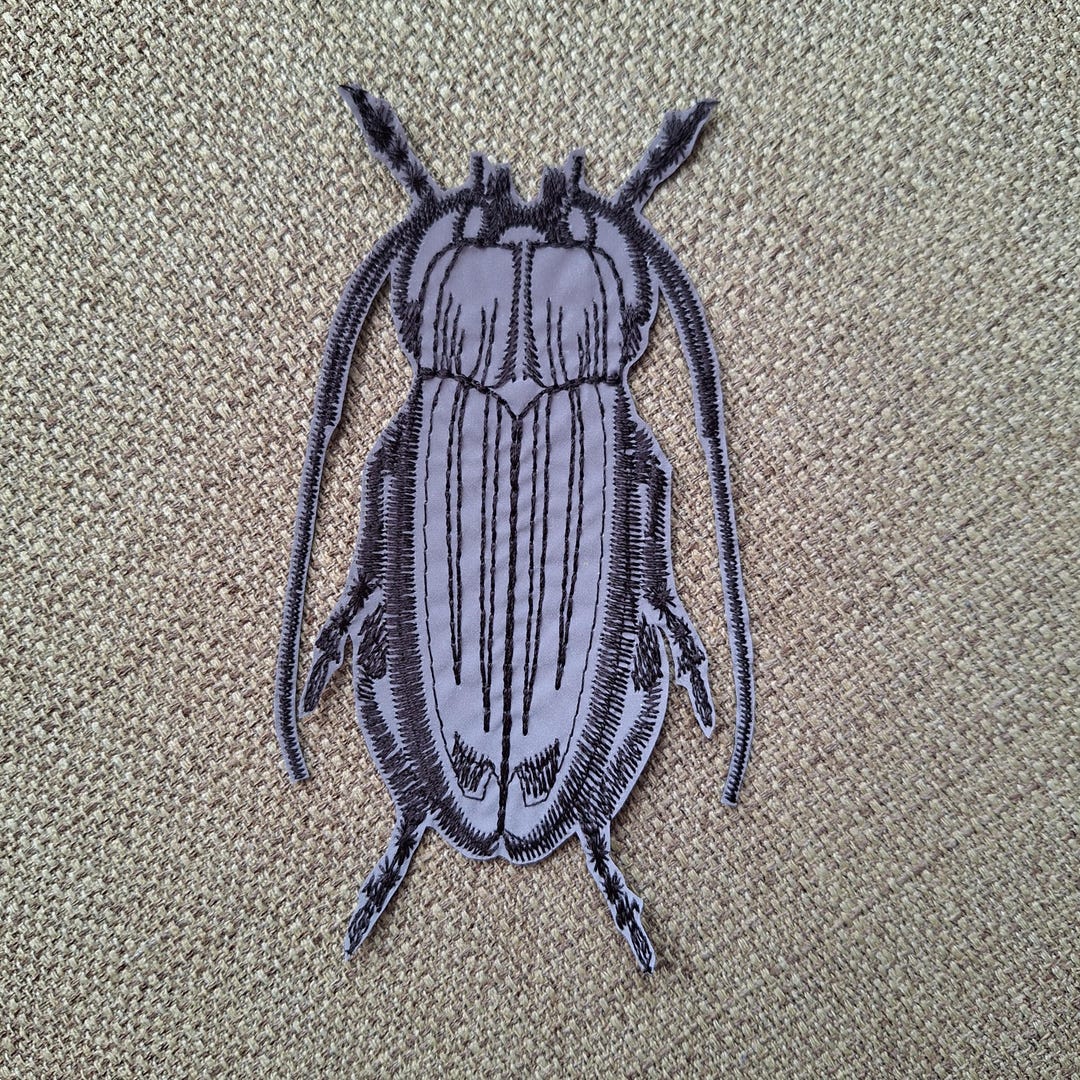 Beetle Bug Cucaracha Reflective Iron-on Embroidered Patch - Etsy