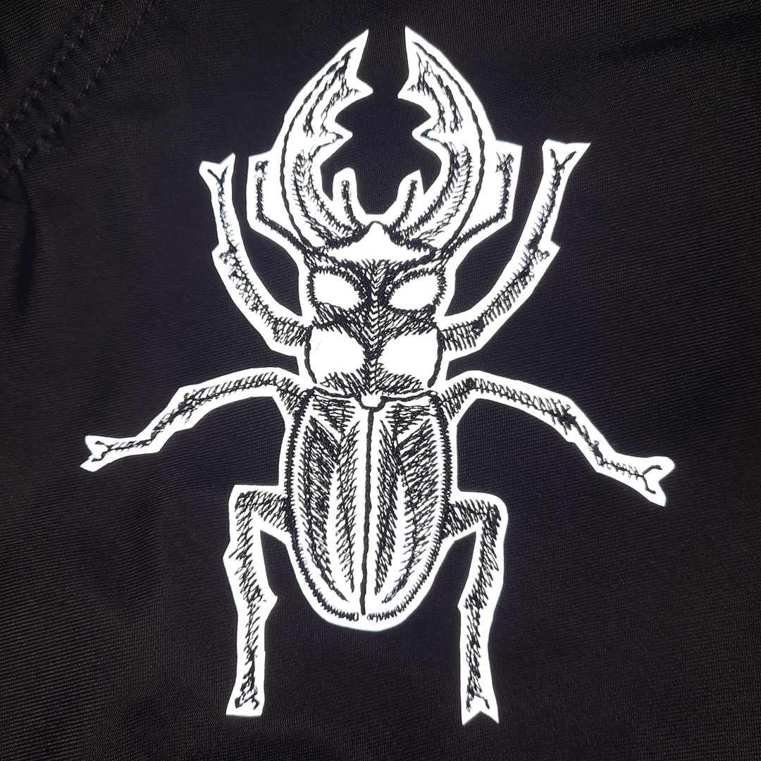 Reflective Stag Beetle Embroidered Patch for Backpack Iron On - Etsy