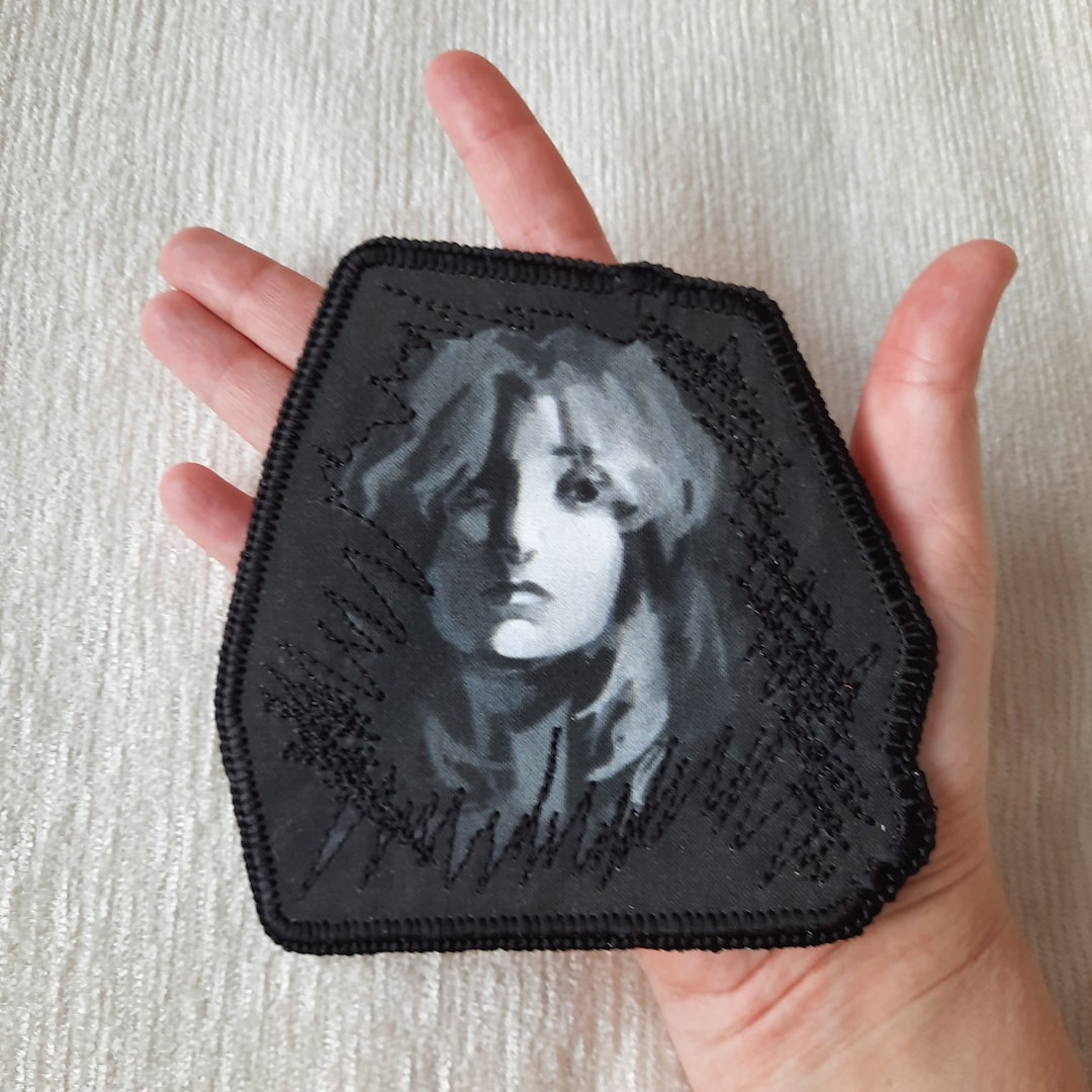 Girl Face Portrait Gothic Print Sew-on Embroidered Patch - Etsy