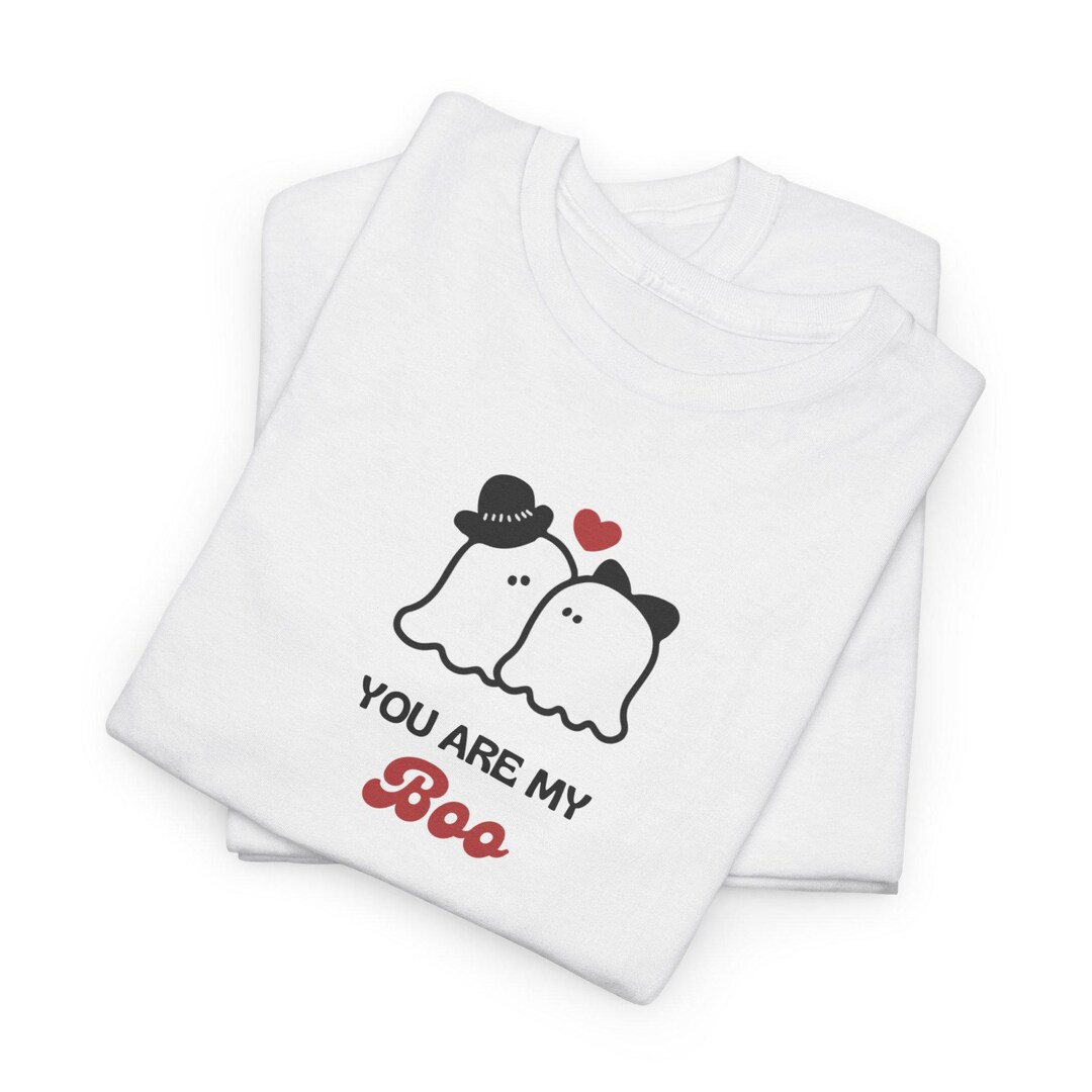 You Are My Boo T-shirt | Cute Ghost Couple Tee, Valentine's Day Love ...