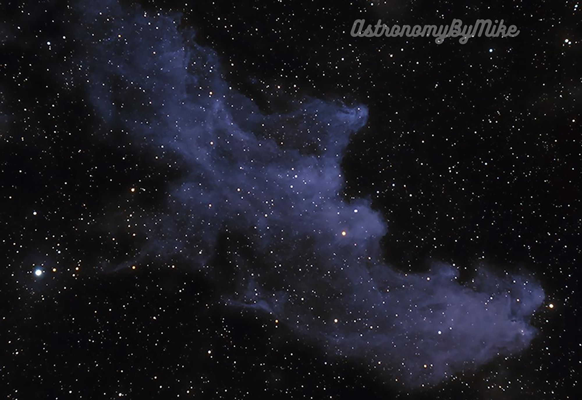 The Witch Head Nebula, Room Decor, Wall Art, Spooky Telescope Photo ...