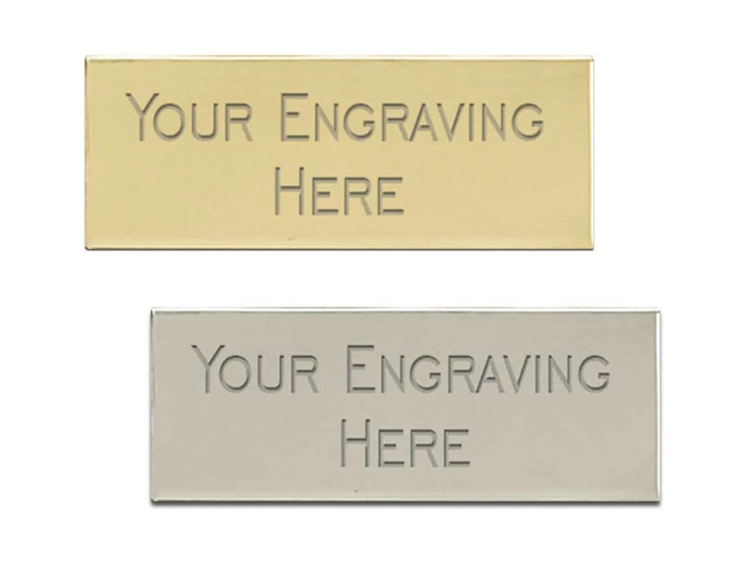 Engraved Trophy Plates Name Sports Plaque Personalised Metal Customised ...