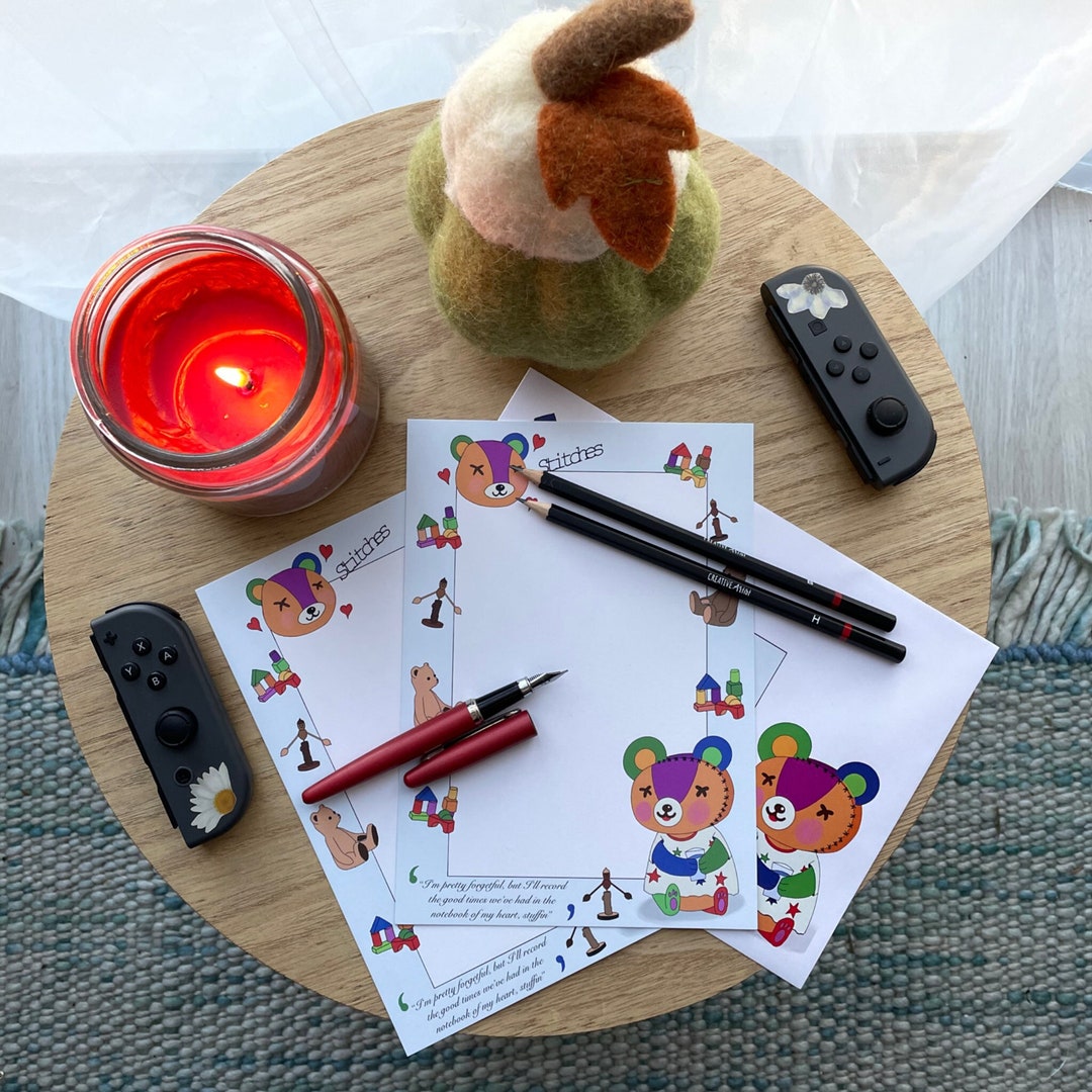 Letter Writing Set Stitches Letter Writing Paper and - Etsy Australia