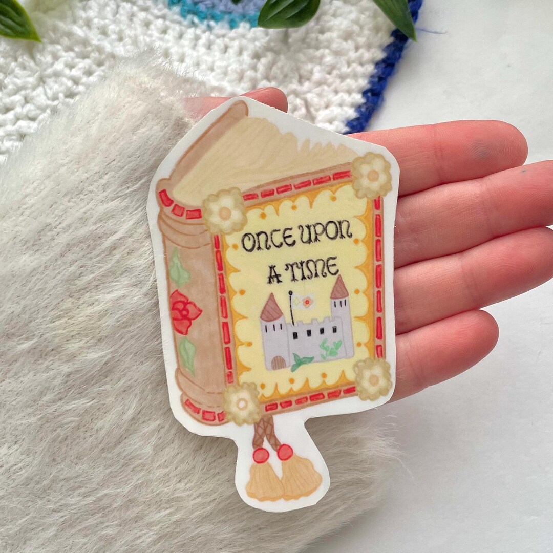 Sticker | Waterproof Laminated Vinyl | Storybook Once Upon a Time Fairy ...