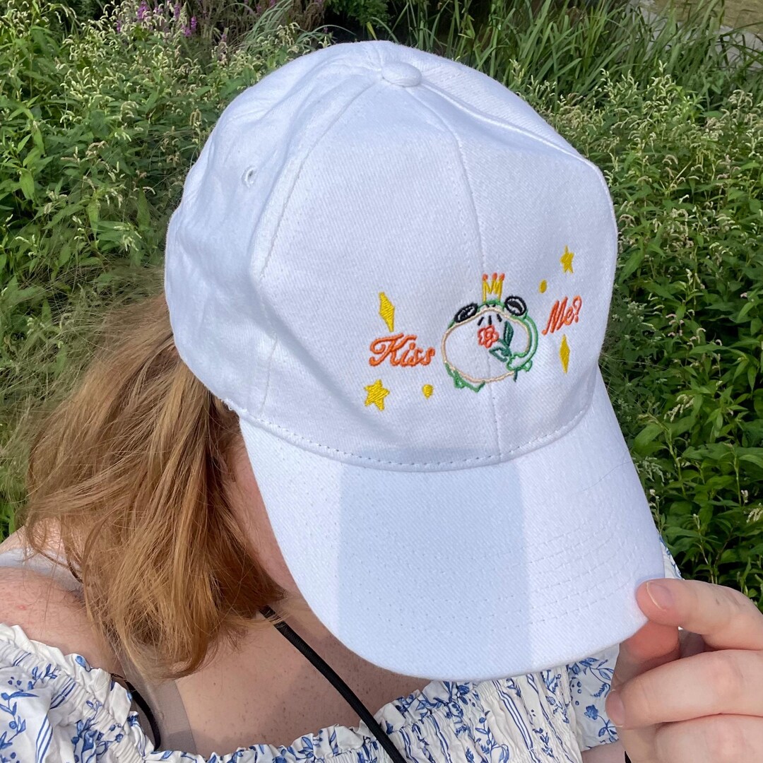 Frog Prince Hat Embroidered Baseball Cap | Kiss Me? Froggo Meme | the ...