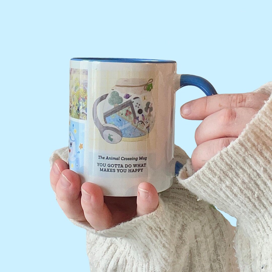 B-grade Animal Crossing Fanart Ceramic Mug Gaming Mug Cute Happy Gift ...