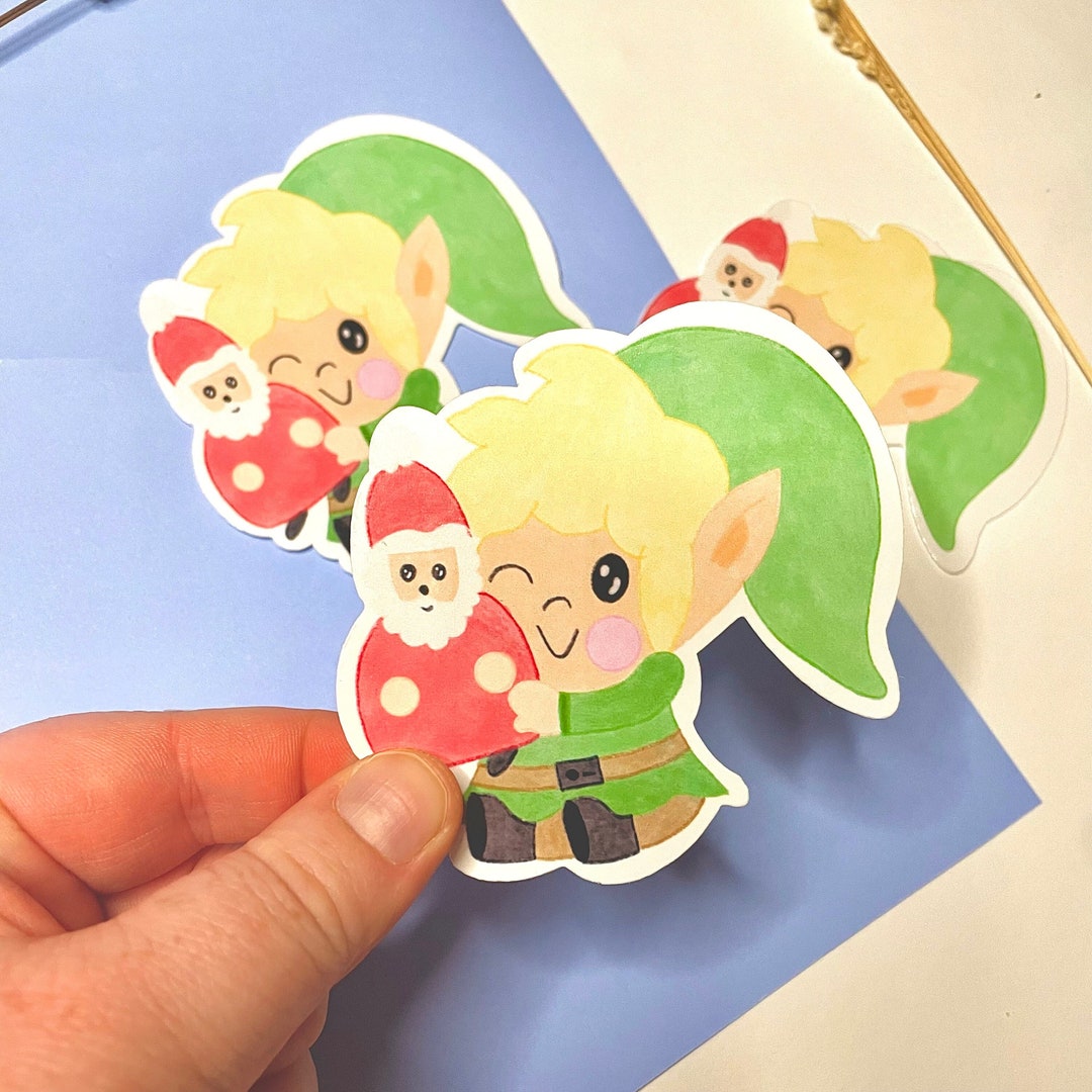 Link and Santa Plushy Sticker the Legend of Zelda Chibi - Etsy