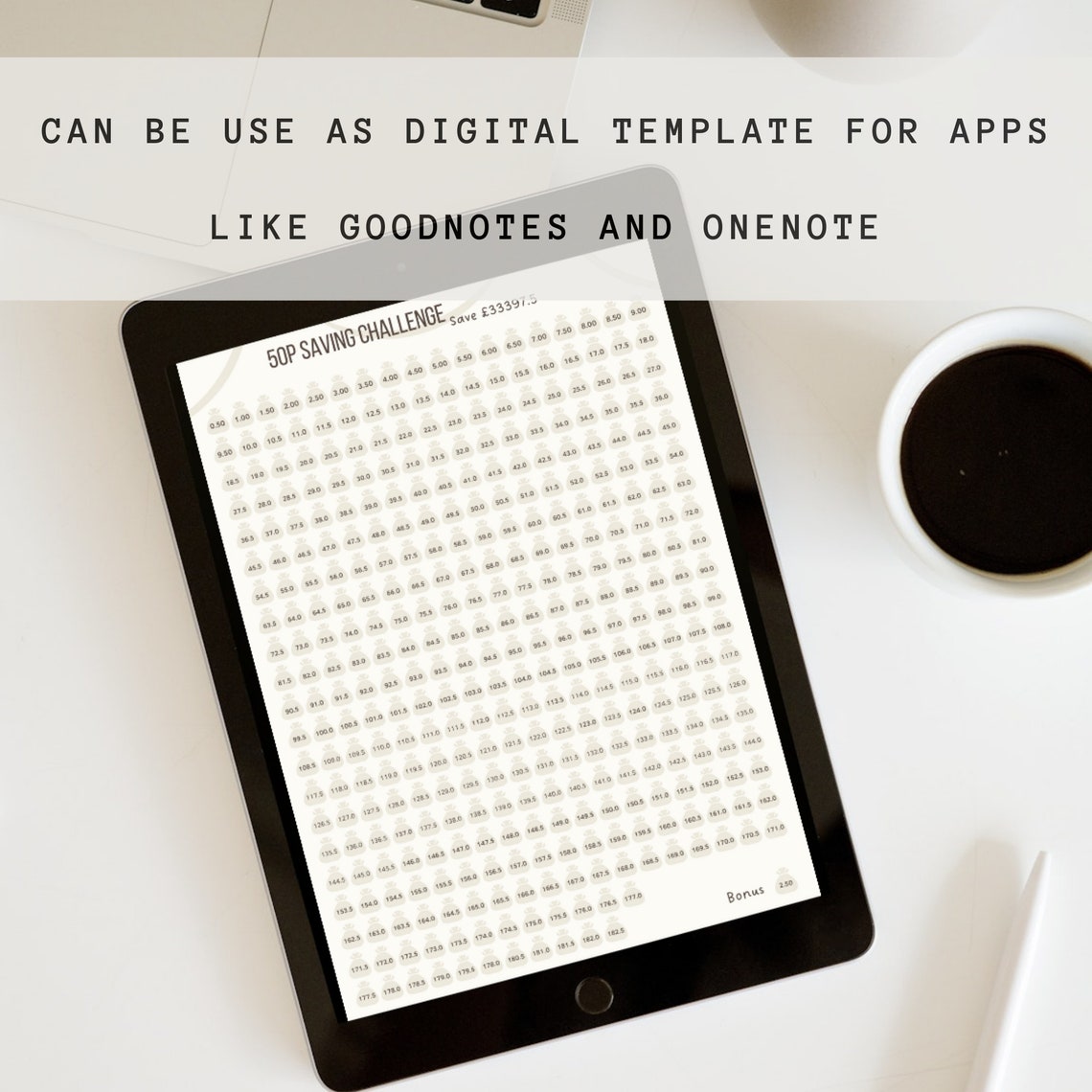 50p Savings Challenge, 50p Challenge Printable, 50p Savings Challenge ...