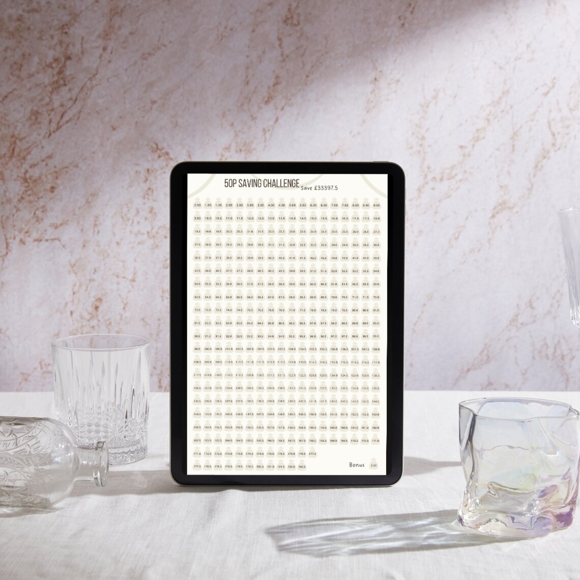 50p Savings Challenge, 50p Challenge Printable, 50p Savings Challenge ...