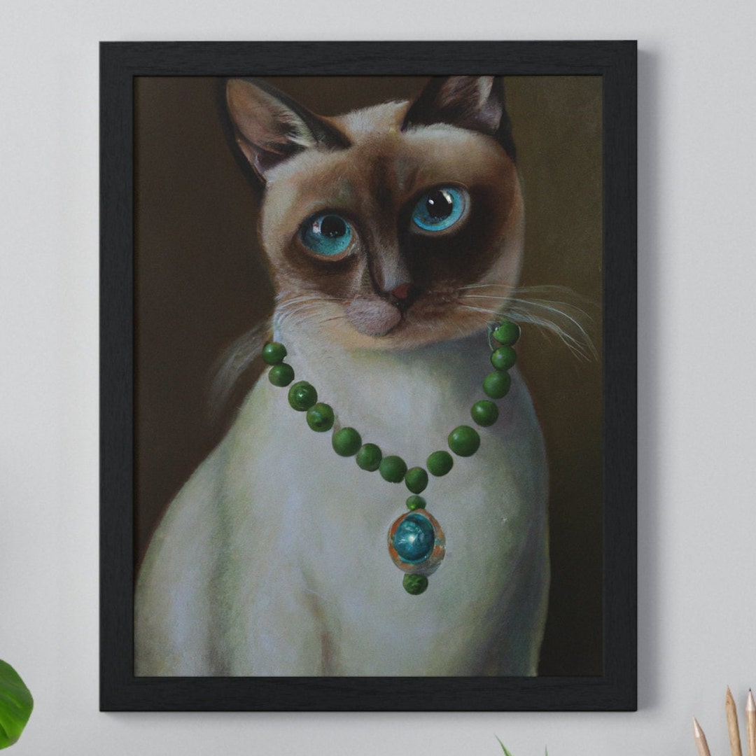 Quirky Cat Portrait, Bespoke Pet Portrait, Baroque Style Portrait - Etsy