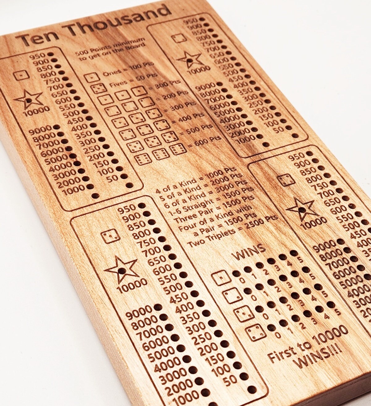 Ten Thousand Wooden Board Game - Etsy Canada