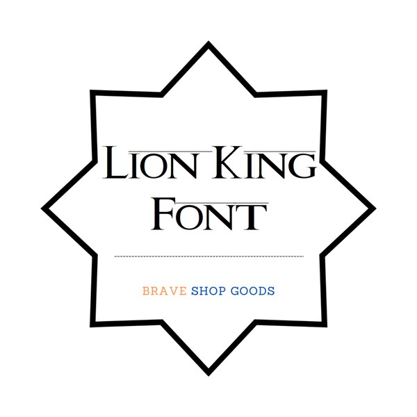 Lion King Letters - Etsy UK