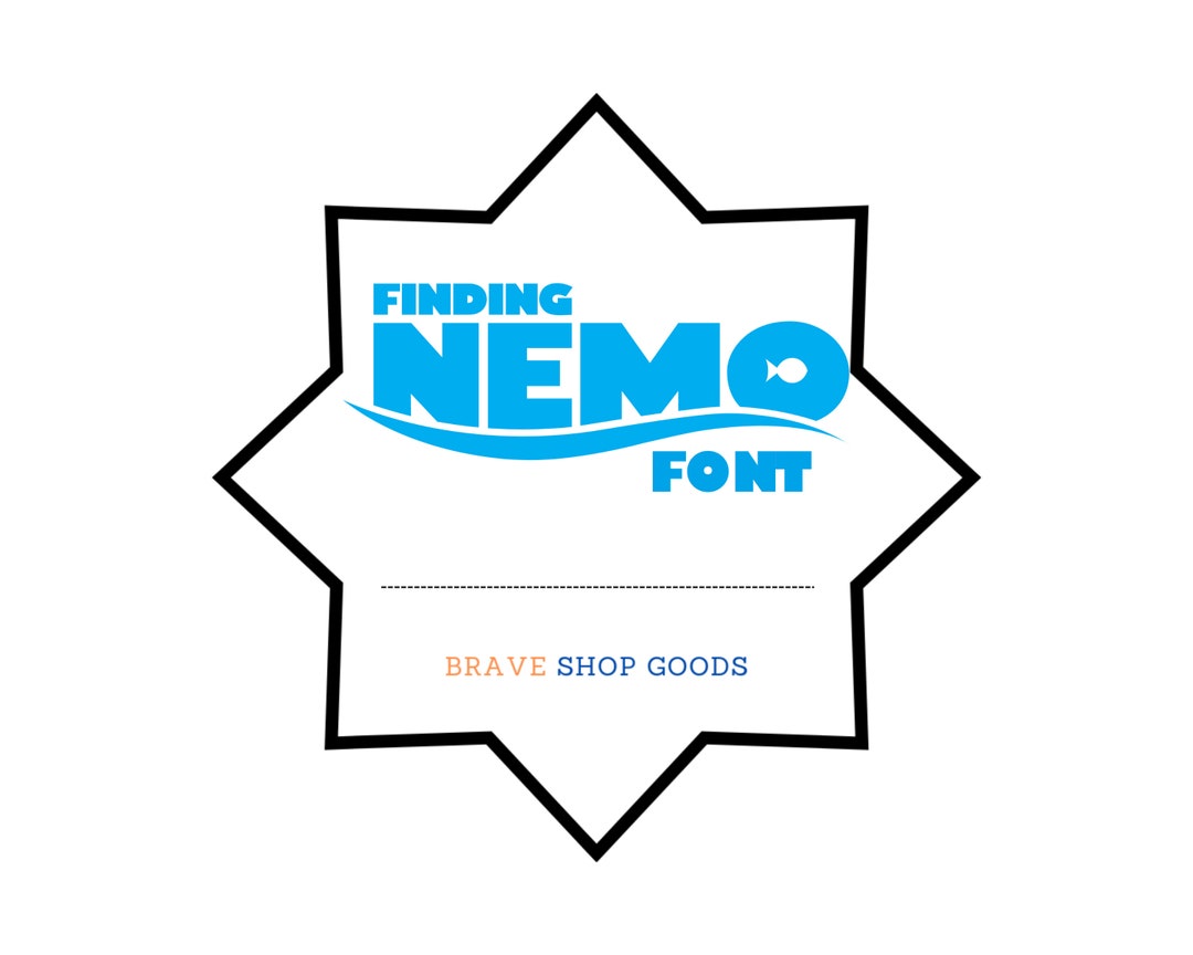Nemo Font, Nemo Font Cricut, Nemo Font Svg, Nemo Font Silhouette, Nemo ...