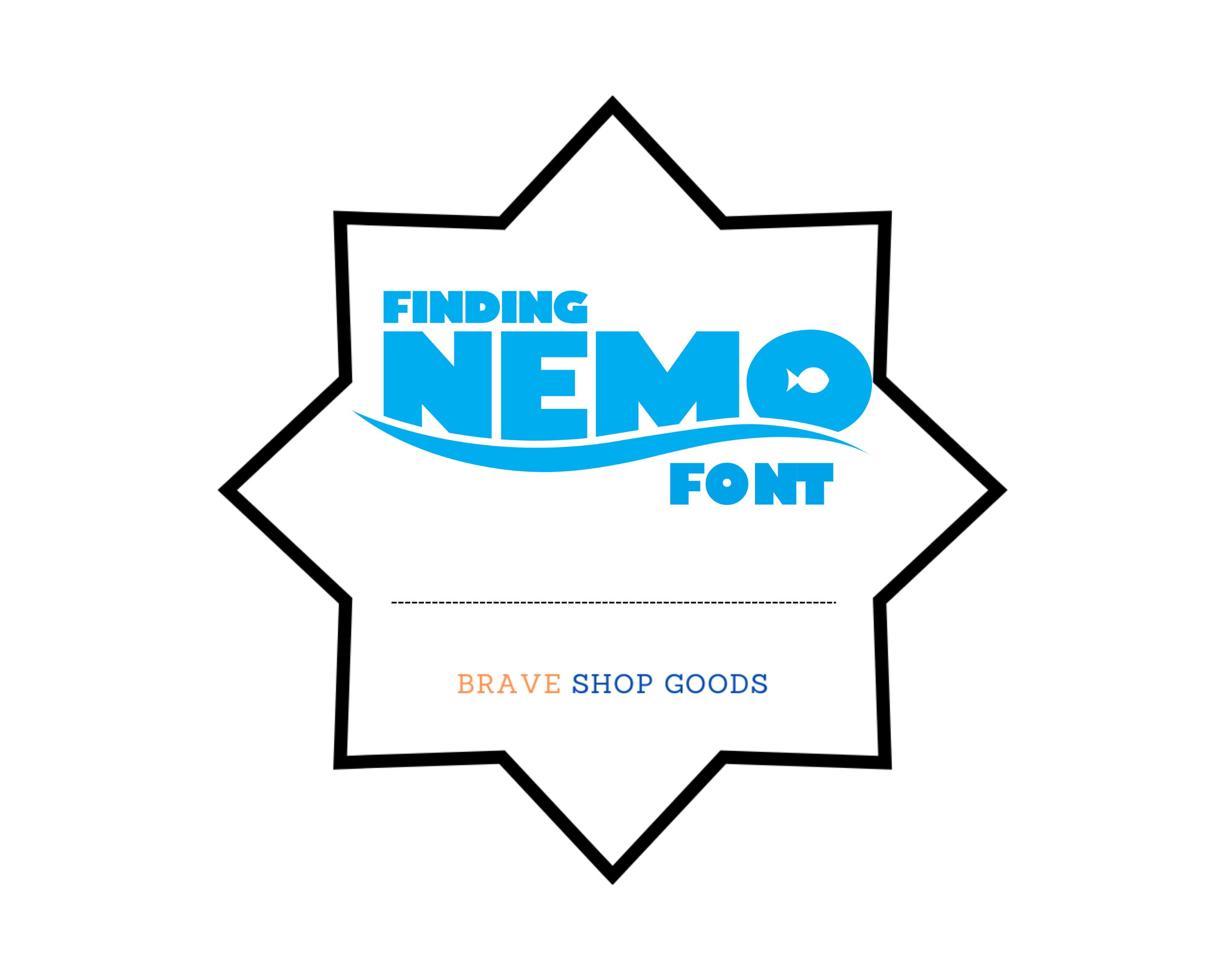 Nemo Font Nemo Font Cricut Nemo Font Svg Nemo Font - Etsy Australia