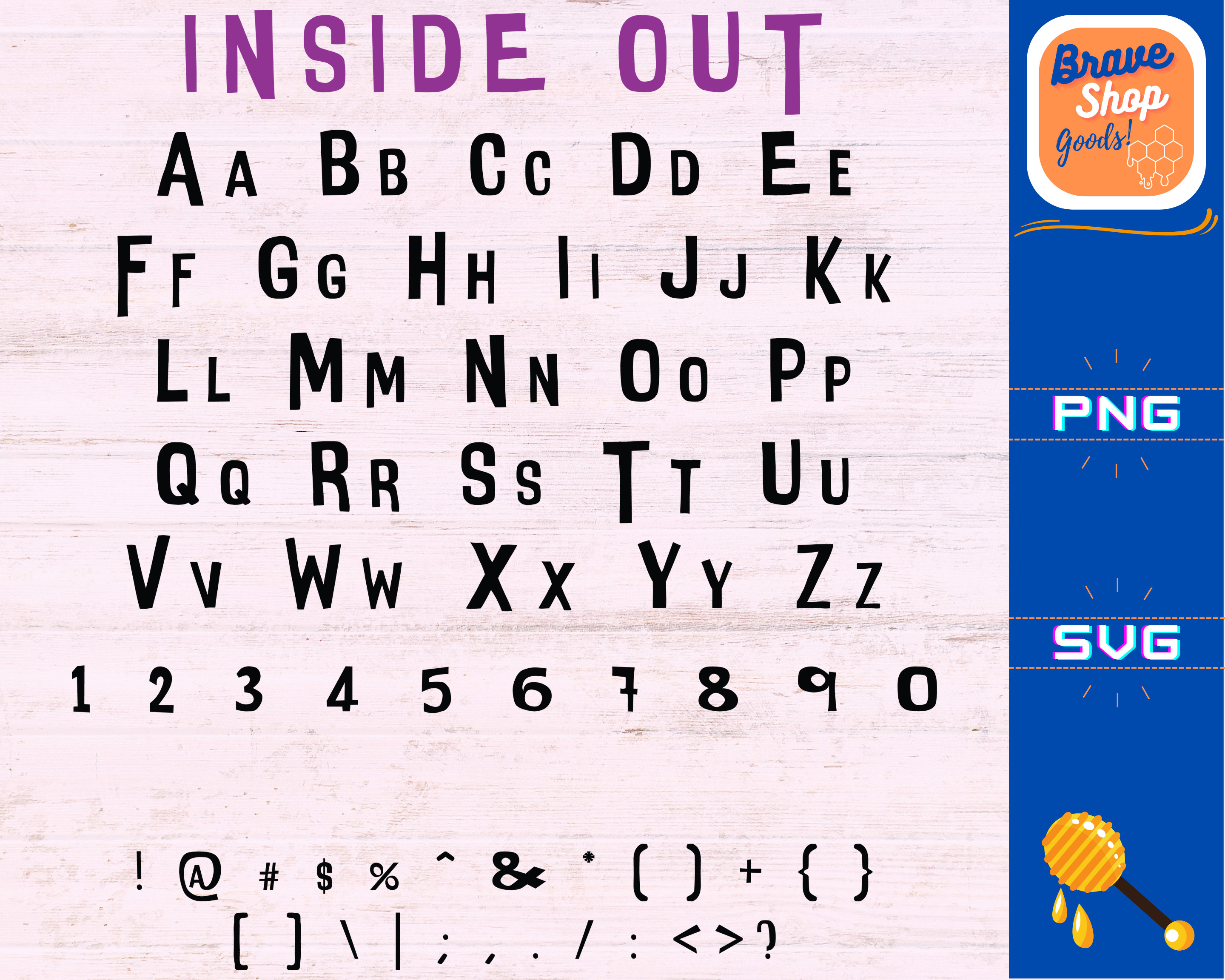Inside Out Font Inside Out Svg Inside Out Font Svg Inside - Etsy UK