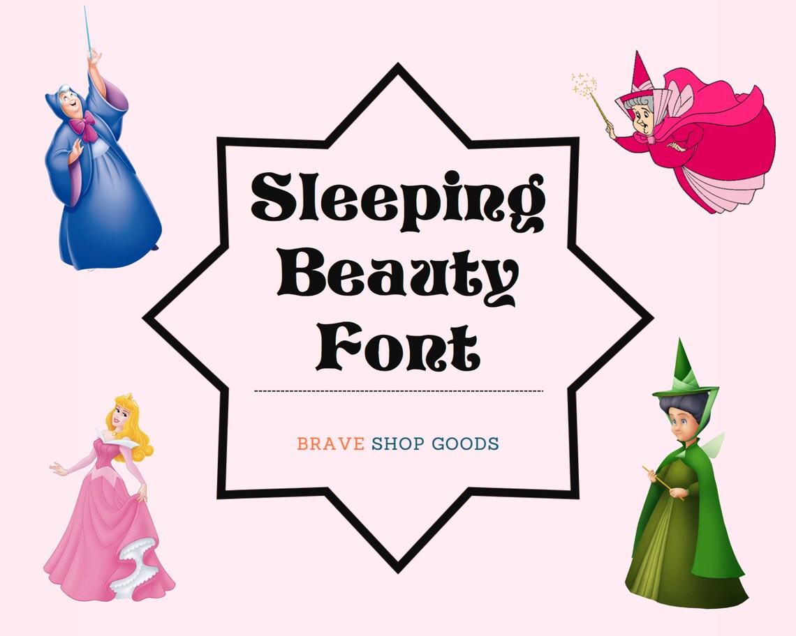 Sleeping Beauty Font Svg Sleeping Beauty Alphabet - Etsy