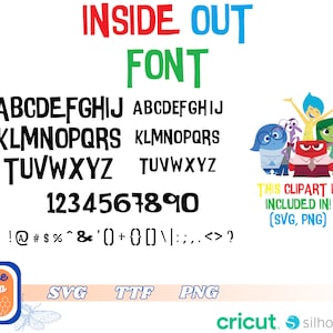 Inside Out Font, Inside Out Svg, Inside Out Font Svg, Inside Out Font ...
