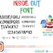Inside Out Font, Inside Out Svg, Inside Out Font Svg, Inside Out Font ...