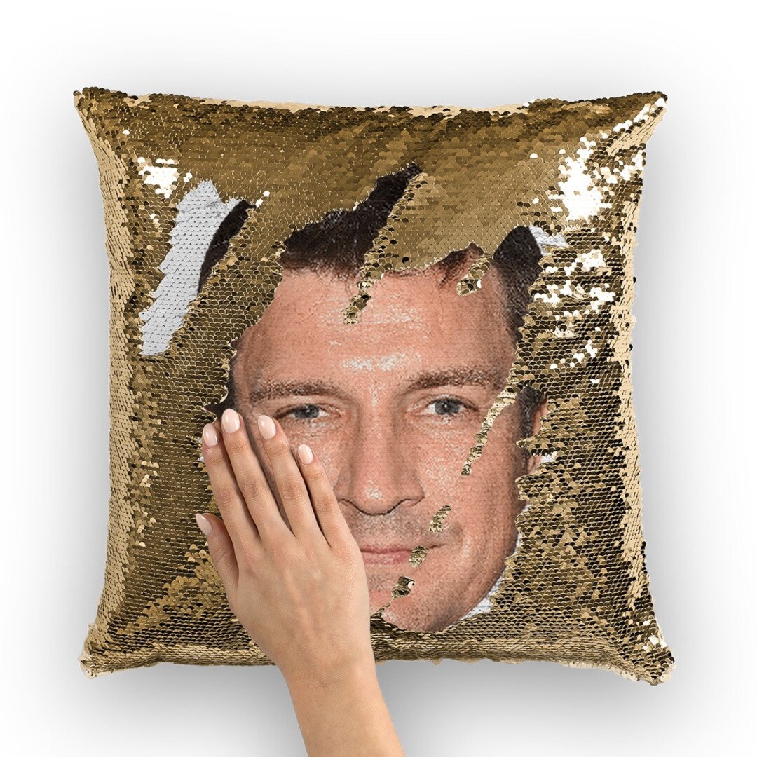 Nathan Fillion Sequin Pillow | Celebrity Pillow Cushions | Cool Pillow ...