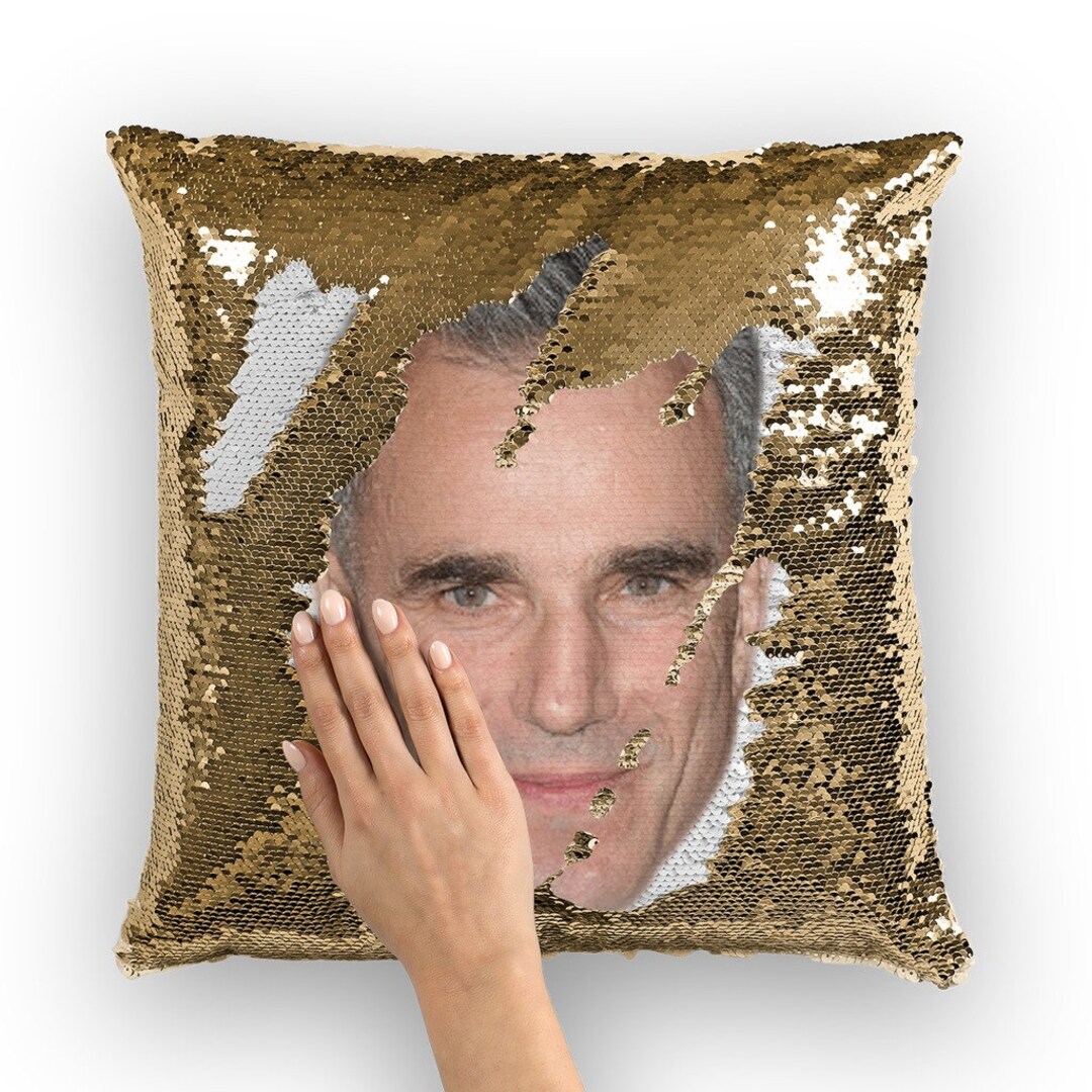 Daniel Day-lewis Sequin Pillow | Celebrity Pillow Cushions | Cool ...