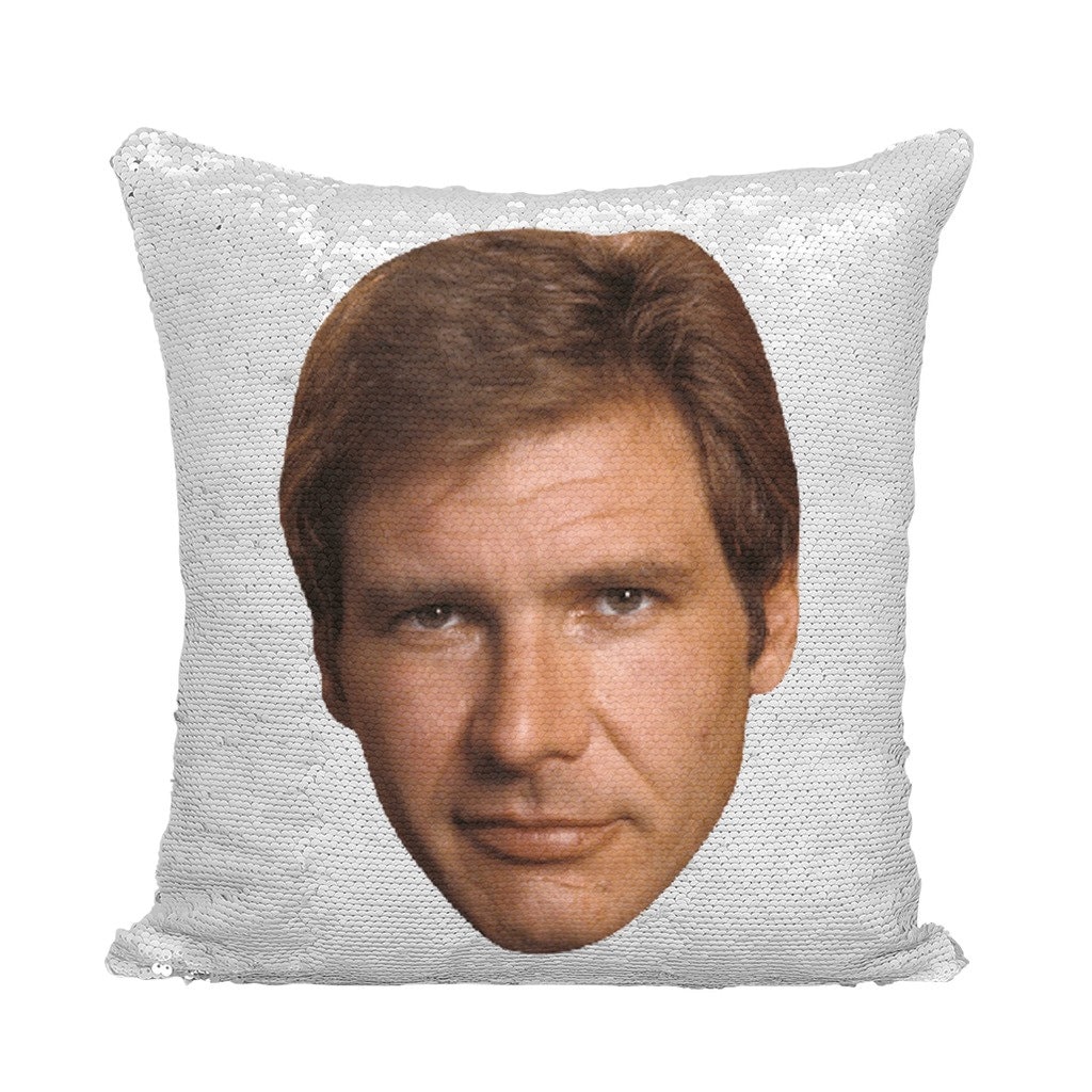 Harrison Ford Sequin Pillow | Celebrity Pillow Cushions | Cool Pillow ...