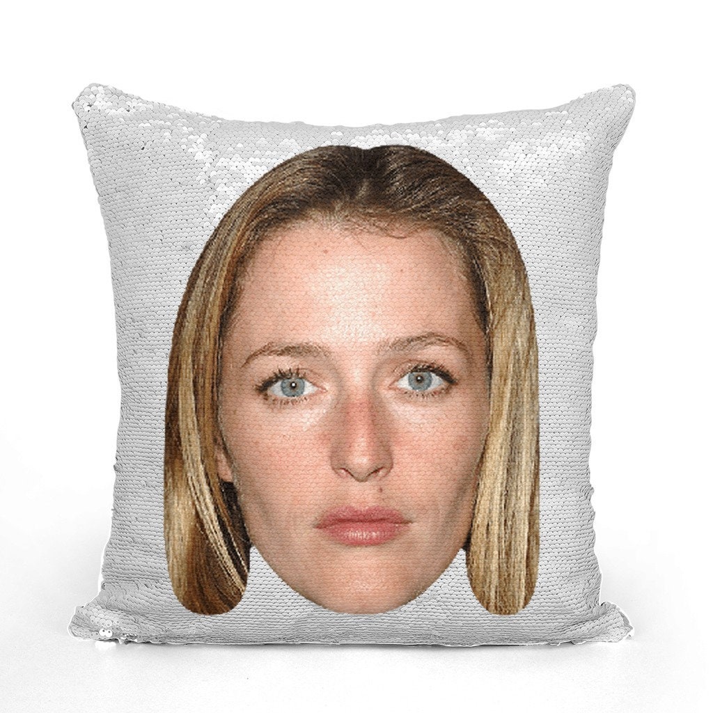 Gillian Anderson Sequin Pillow Celebrity Pillow Cushions - Etsy