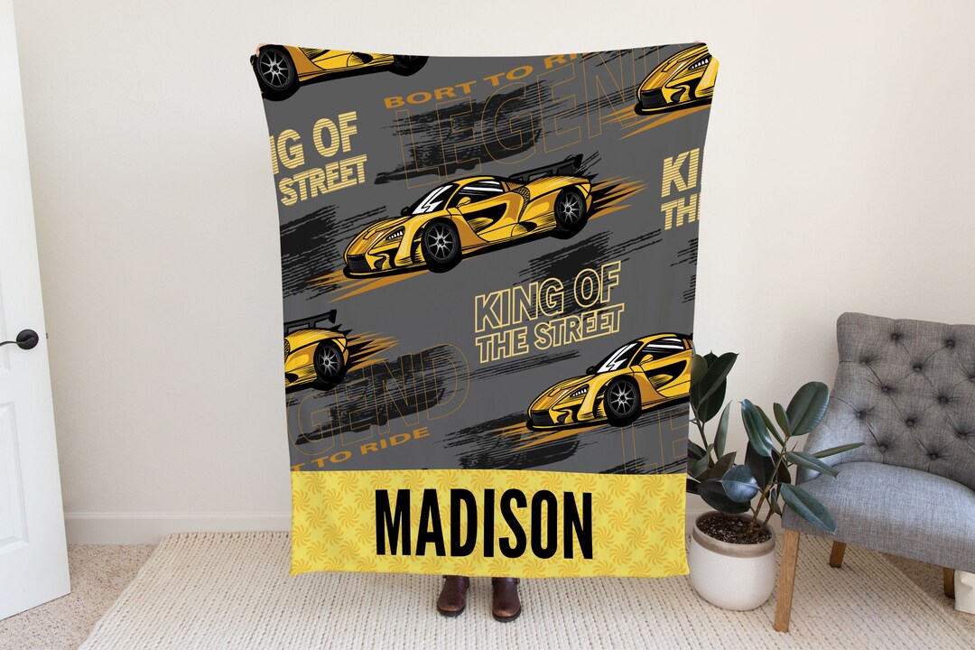 Race Car Blanket, Blanket With Cars, Sports Car Blanket, Car Baby ...