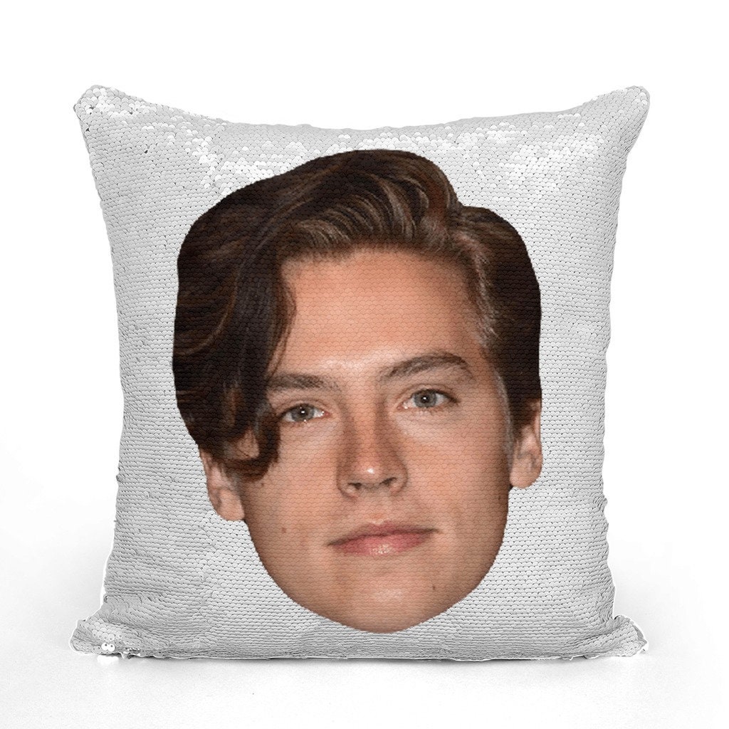 Cole Sprouse Sequin Pillow | Celebrity Pillow Cushions | Cool Pillow ...